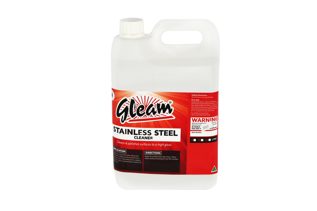STAINLESS STEEL CLEANER 20L – Gleam Chemicals Australia